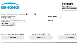 Factura Online Engie - Copie Factura. Istoric consum. Plata